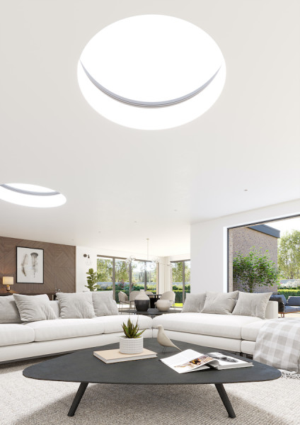 Brett Martin Circular Glass Skylight / Rooflight with GRP Kerb