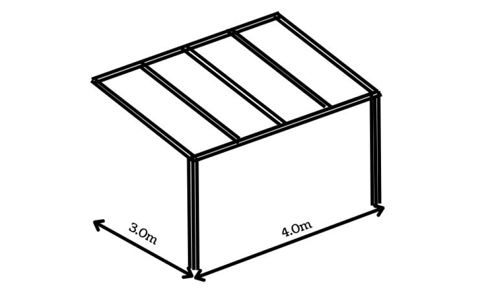 Bosco Aluminium Veranda Glass Room | 4m x 3m - Price includes ...